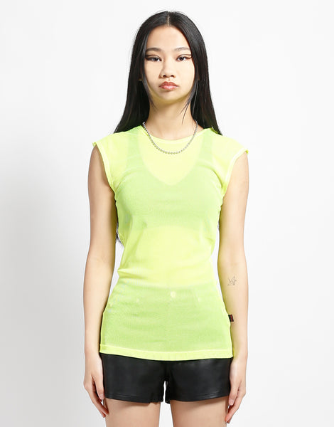 TRIPP NYC - MUSCLE TANK FISHNET LIME