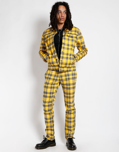 TRIPP NYC - YELLOW PLAID TRUCKER JACKET